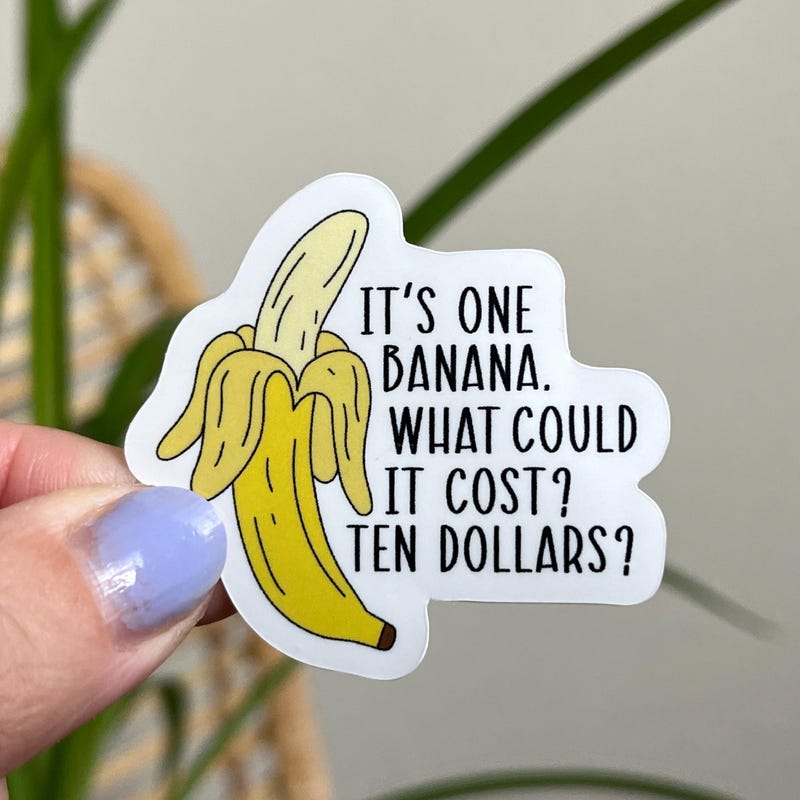Banana Sticker - Etsy