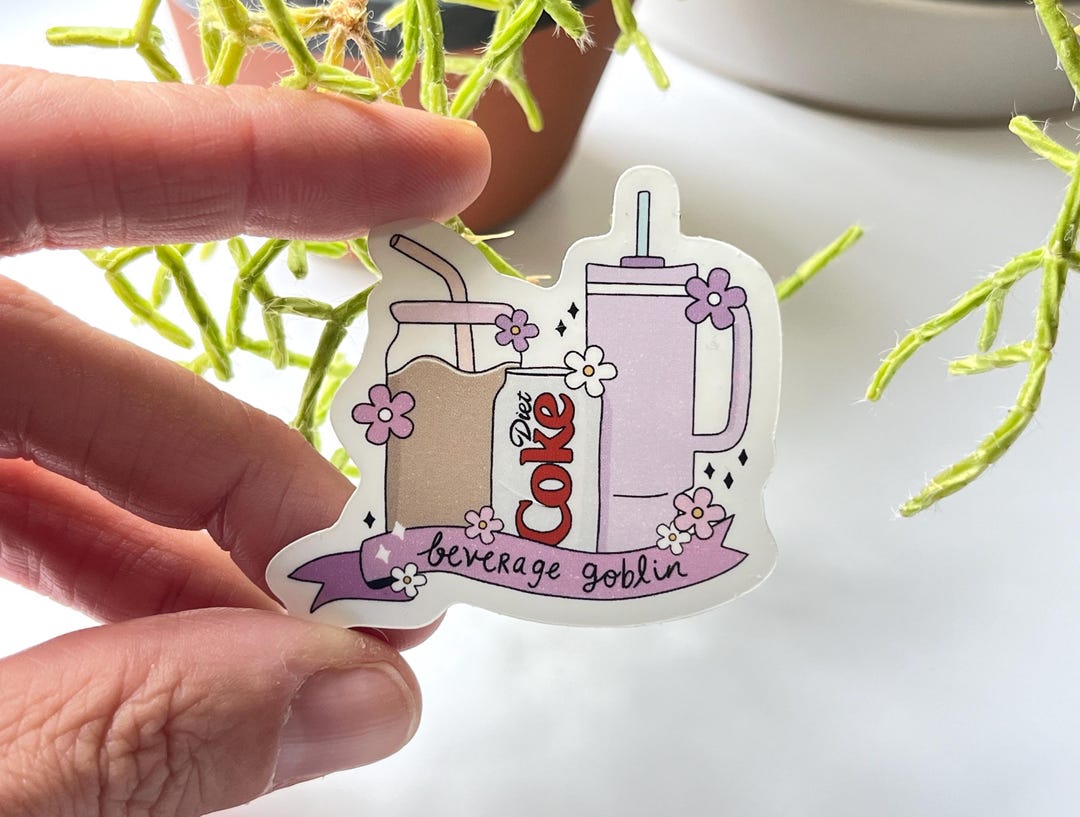 Beverage Goblin Waterproof Vinyl Sticker | Coffee, Tea - Etsy