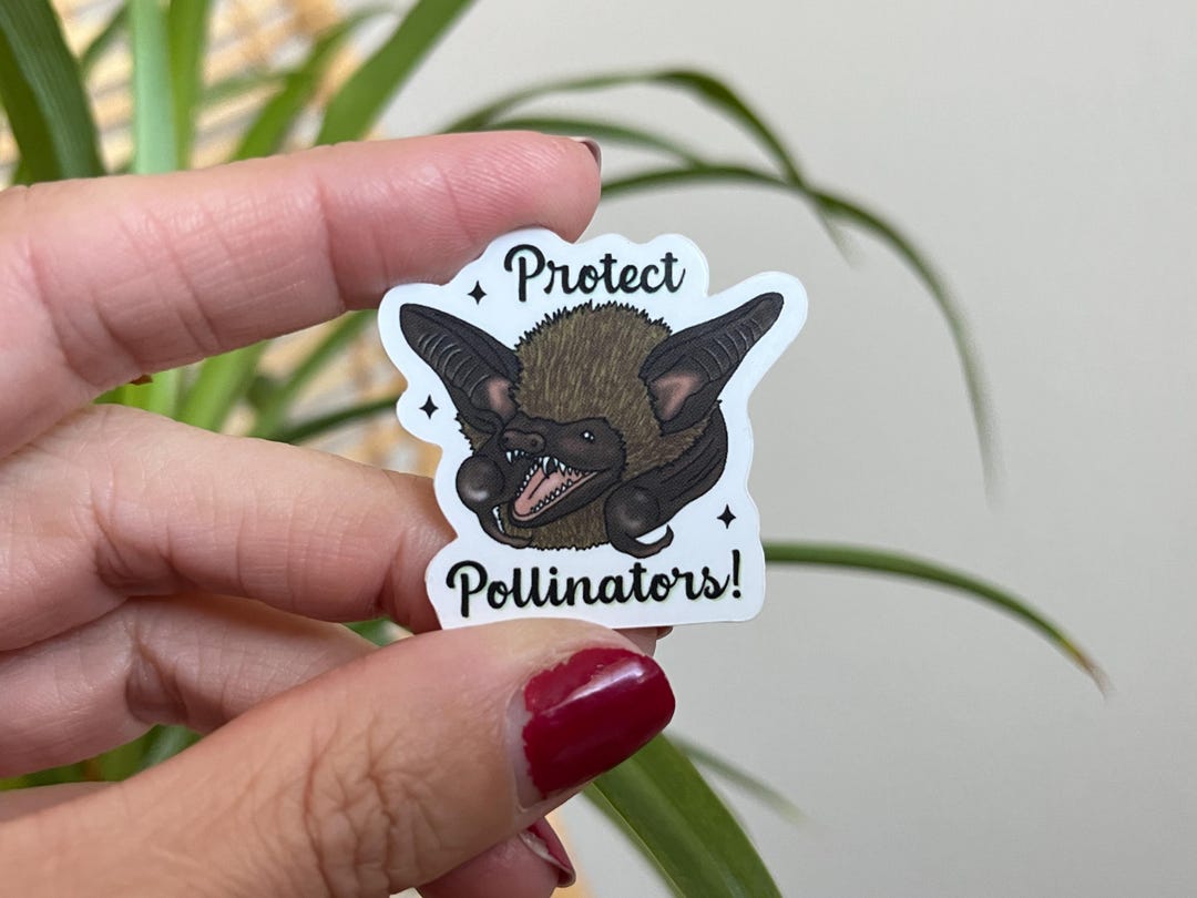 Protect Pollinators Bat Sticker | Gifts for Nature Lovers, Pollinators ...