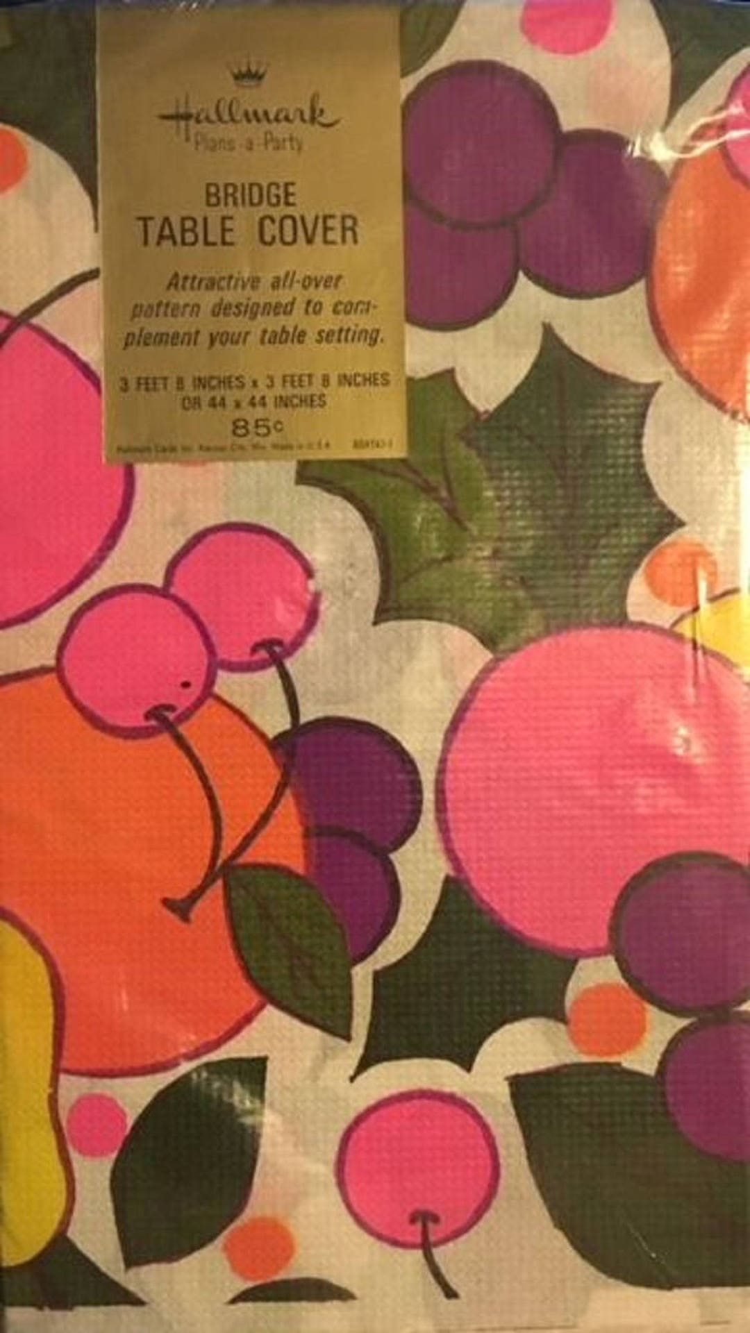 Hallmark Bridge Paper Table Cover - Plans-a-party - 85XTA7-1- 44" X 44 ...