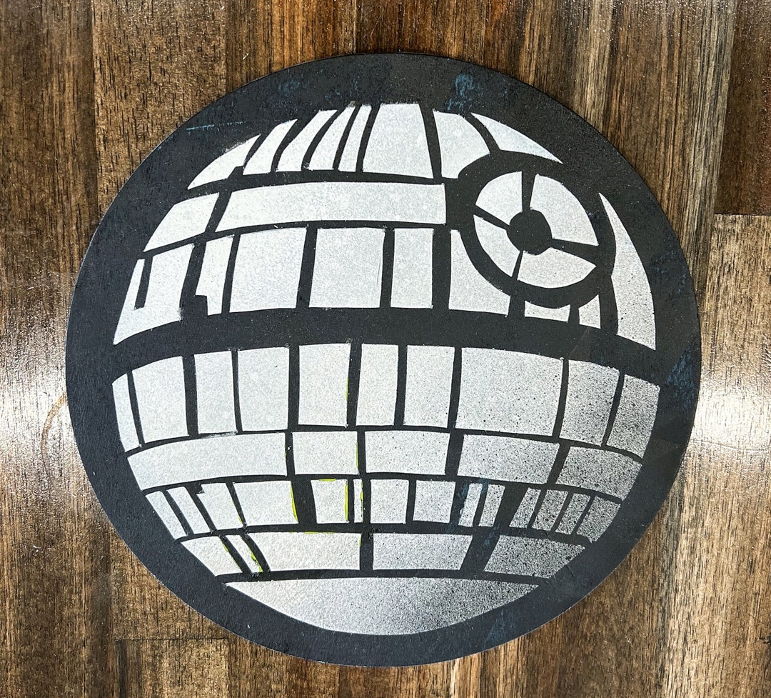 Acrylic Painting of the Death Star, Adorn Any Surface With This ...