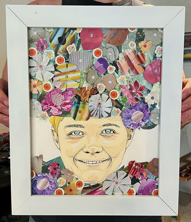 Dani, the Midsommar May Queen. Watercolor,ink, and Collage on Paper. 11 ...