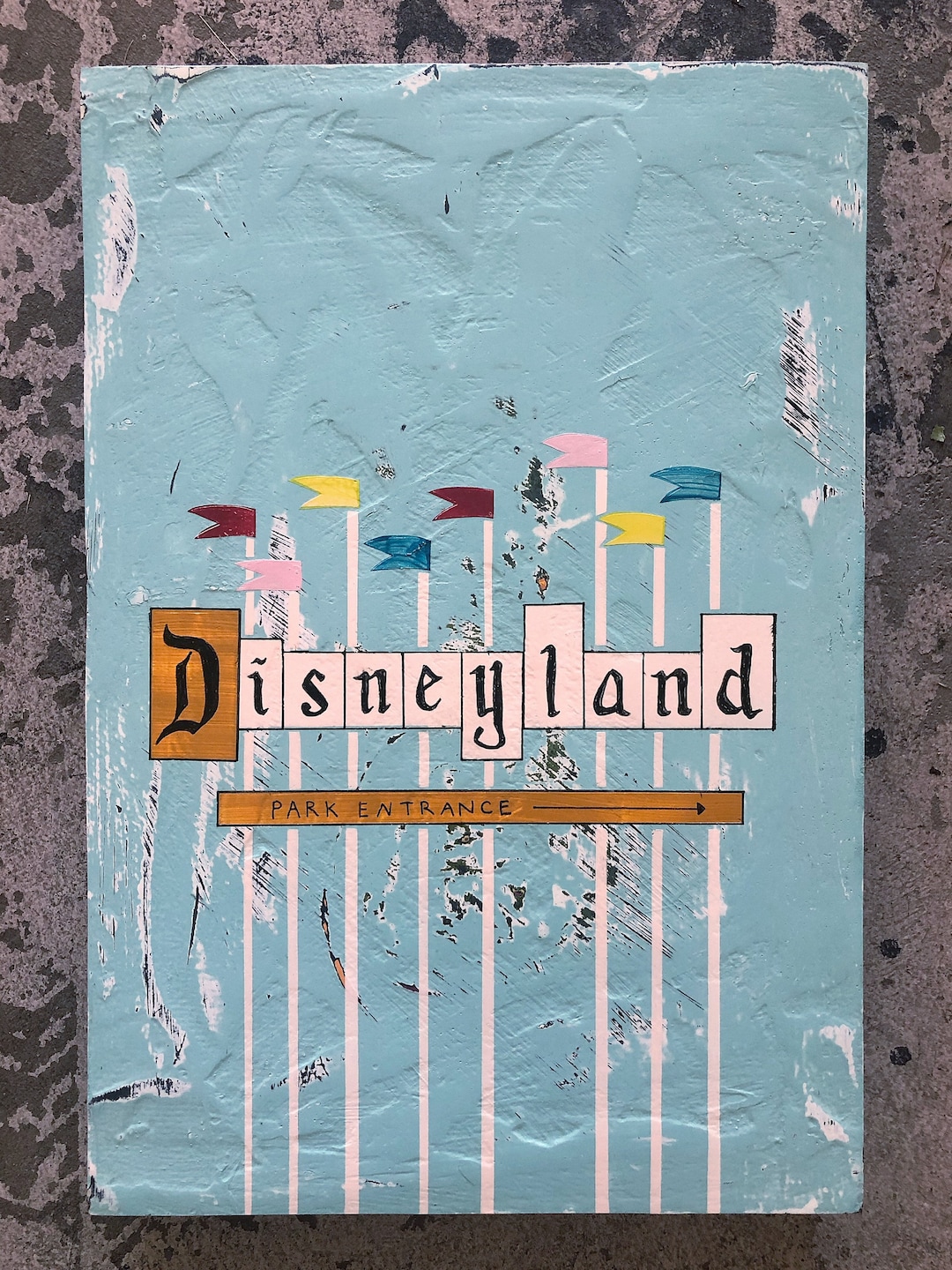 Vintage Disneyland Sign Painting - Etsy