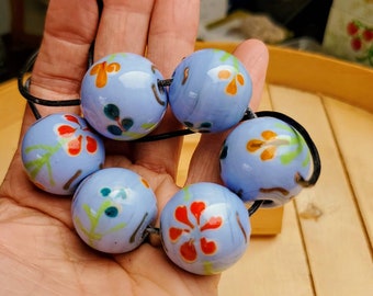 Ceramic Focal Bead | Etsy