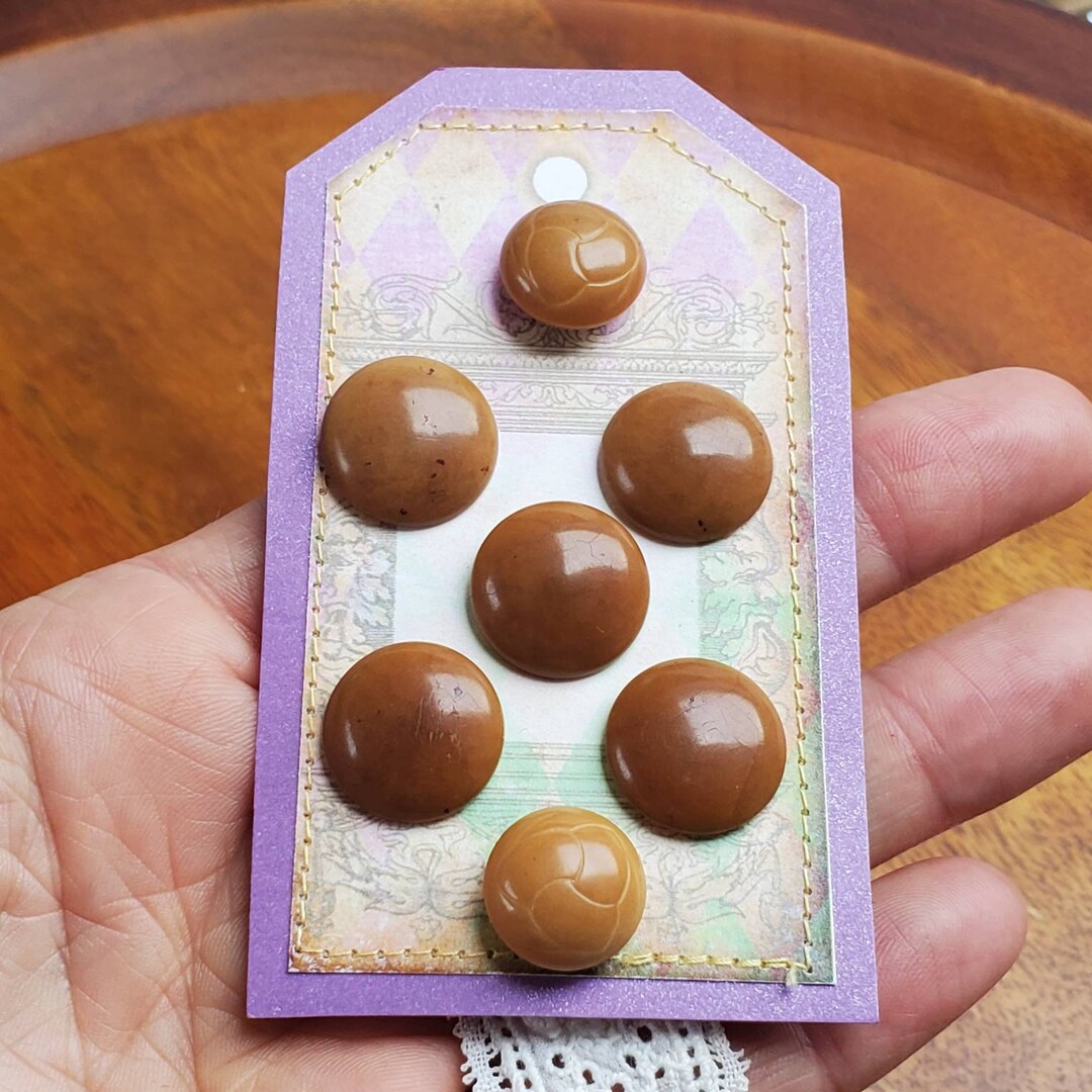 Vegetable Ivory Buttons With Brass Loop Shanks Tagua Buttons - Etsy