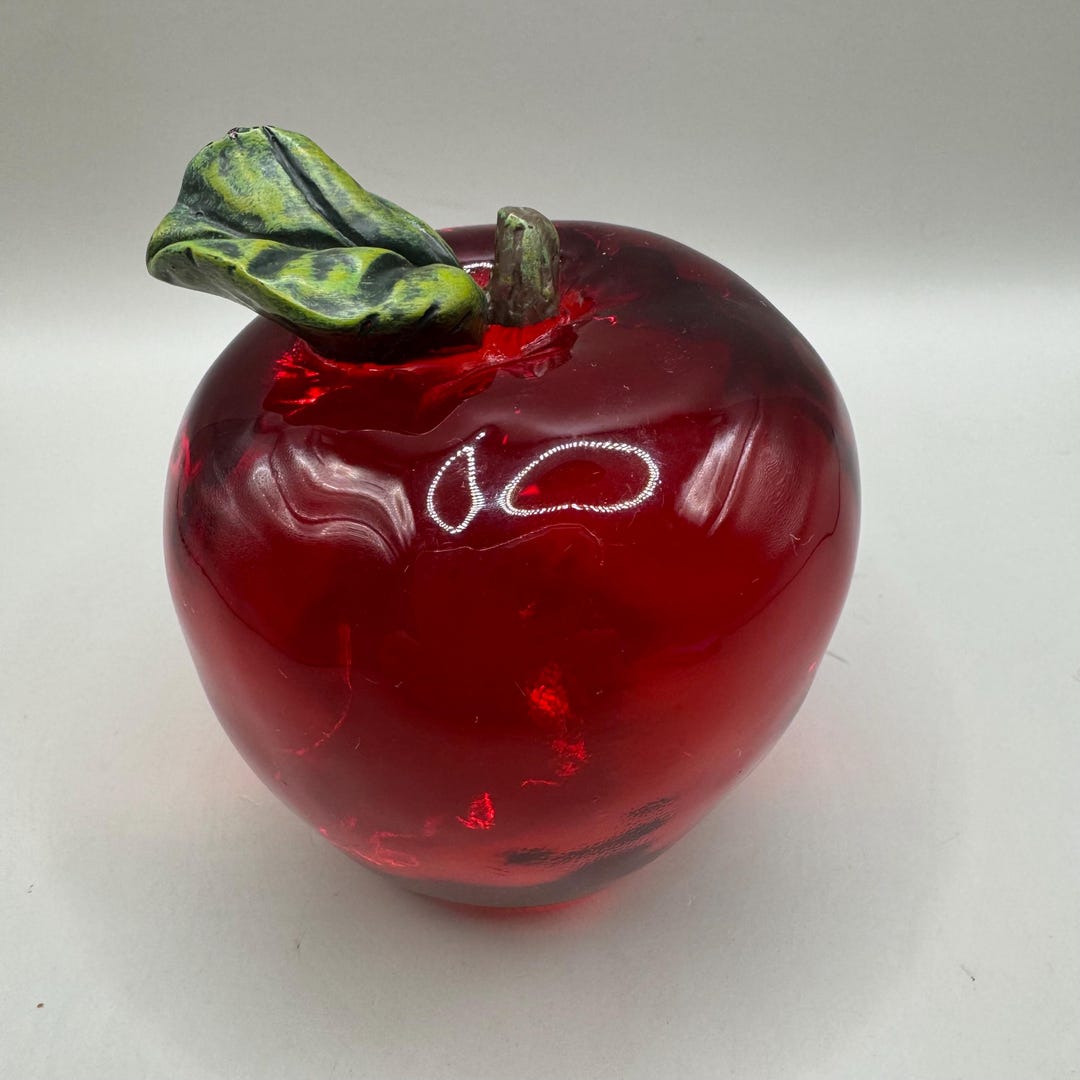 Lucite Acrylic Apple - Etsy