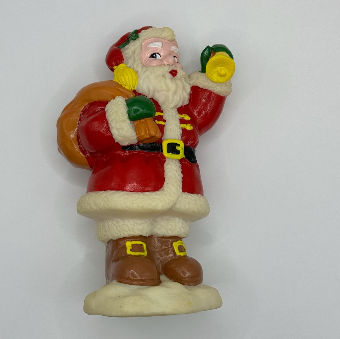 Rubber Christmas Santa Claus Squeaky Toy 6 Inch Retro Christmas Toy ...