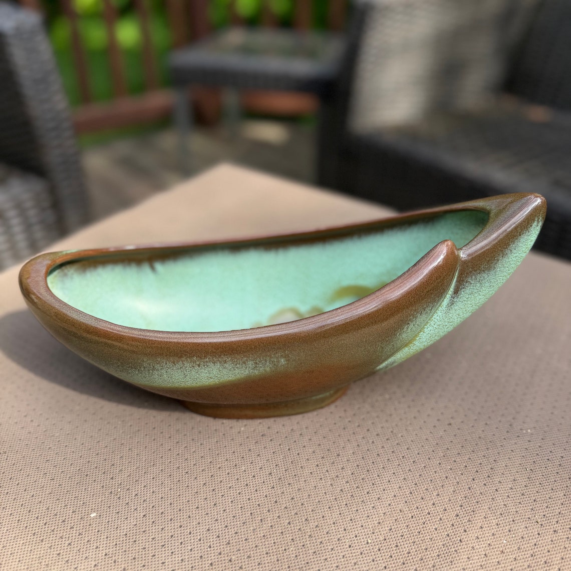 Frankoma Pottery Prairie Sandstone Boat Planter Vase 211 - Etsy