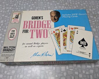 Vintage 1964 Milton Bradley Goren's Bridge for Two Card Game, Bridge ...