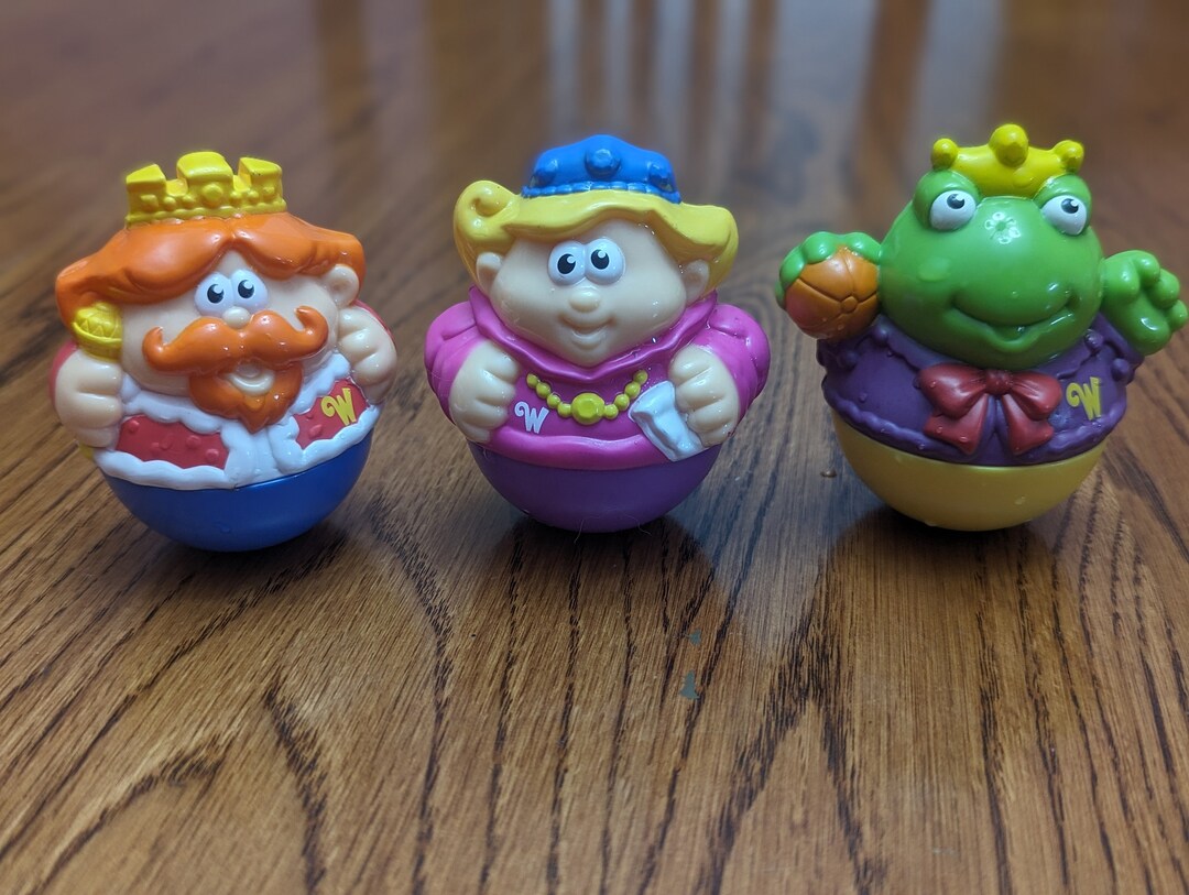 Playskool Weebles Figures King, Queen, Frog Prince 2004 Lot of 3 - Etsy