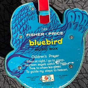Fisher Price Blue Bird Music Box 1968 - Etsy
