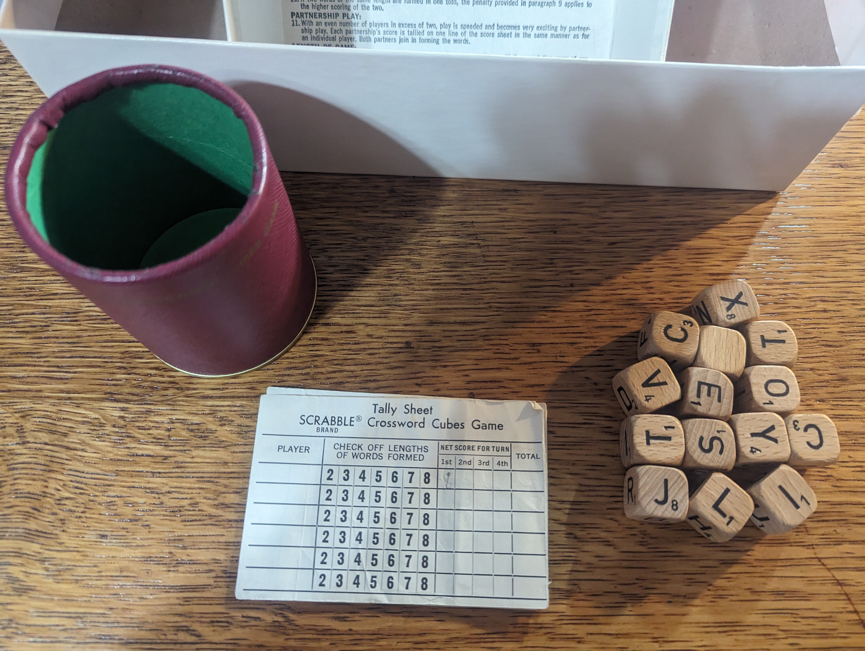 1976 Scrabble Crossword Puzzle Cubes Game by Selchow & Righter - Etsy