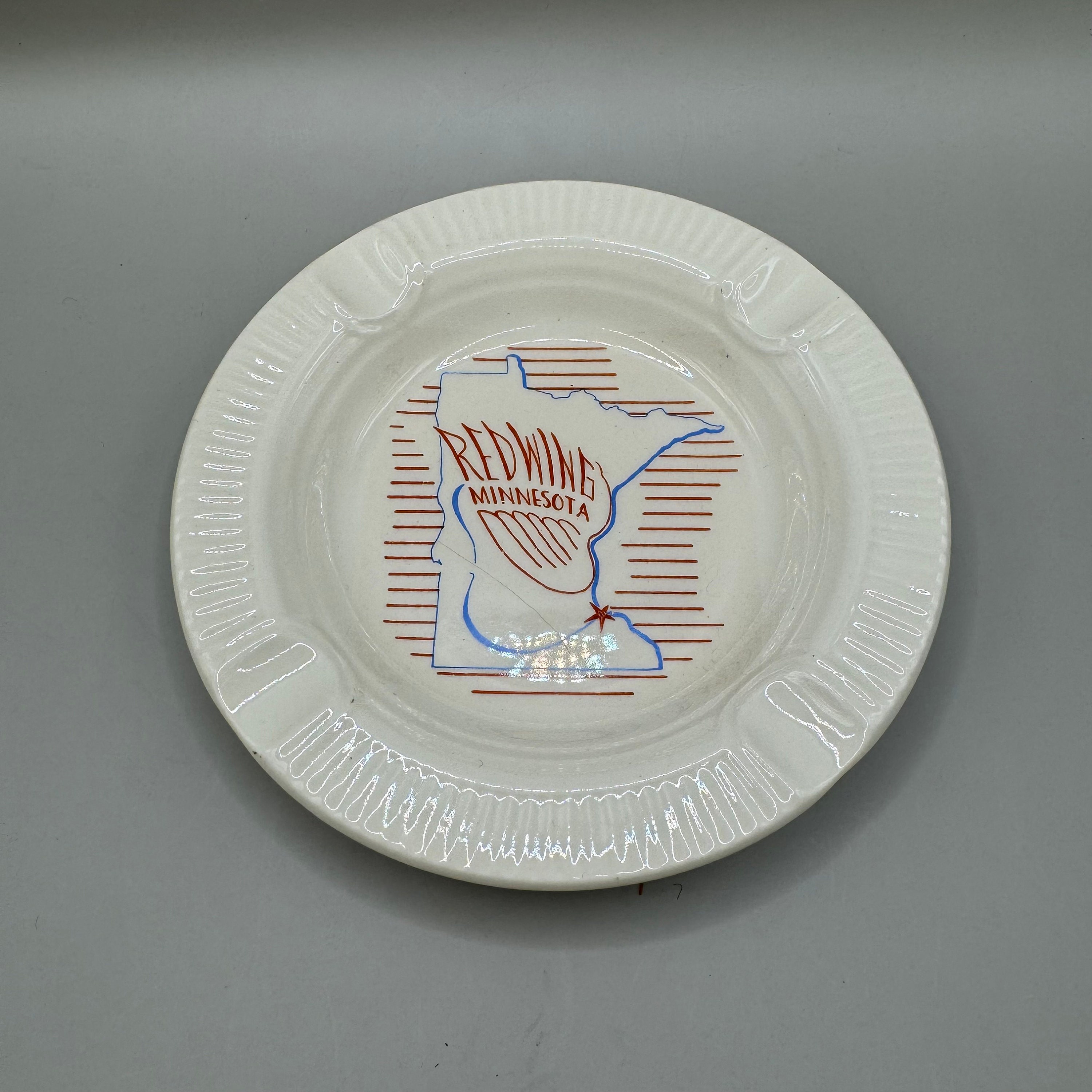 Red Wing Pottery Ashtray Minnesota Love - Etsy
