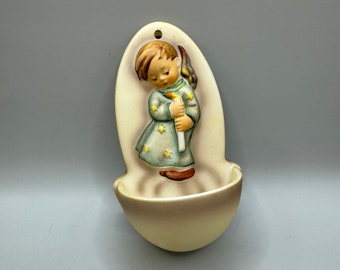 Holy Water Font, Hummel Font, Angel on Cloud, Angel Font, Religious Decor, Religious Hummels ...