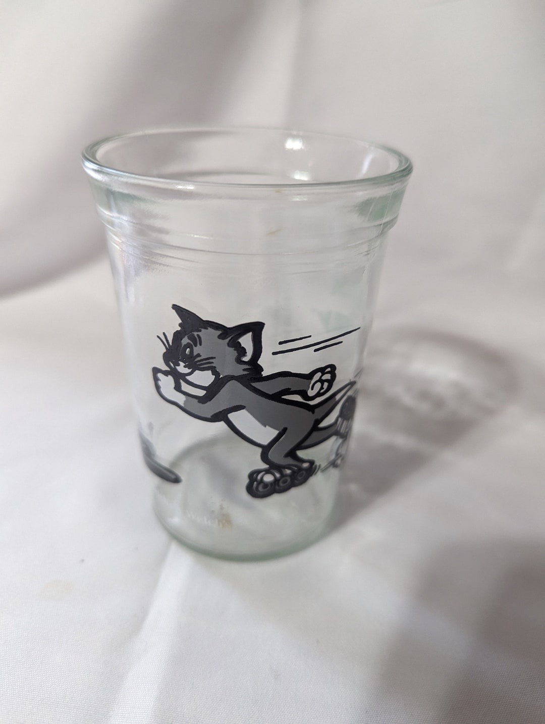 Welch's Tom & Jerry Jelly Jar Juice Glass 1990 Tom Roller Skating - Etsy
