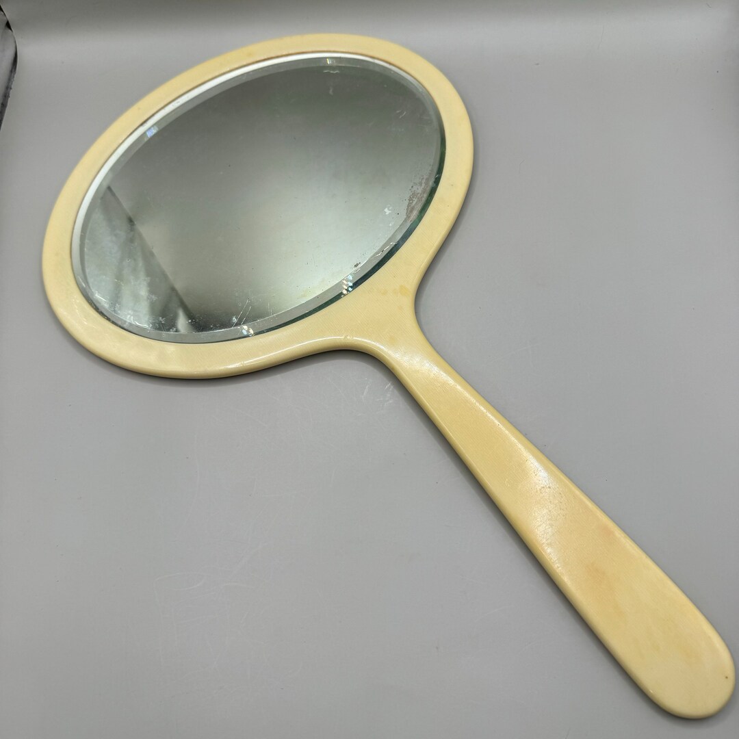 Celluloid Mirror - Beveled Glass & Character - Etsy