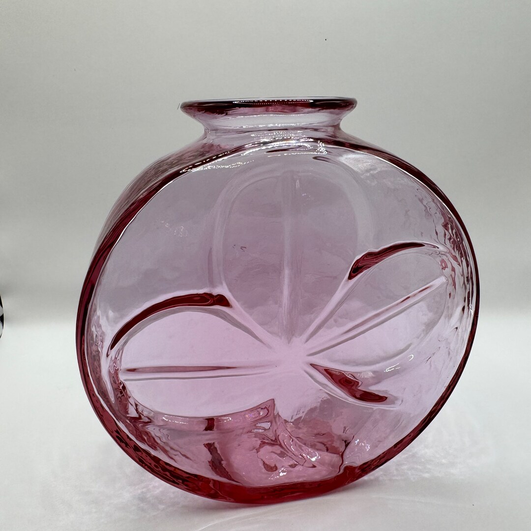 Vintage Blenko Rosé 6322 Clover Vase Mid Century Elegance - Etsy