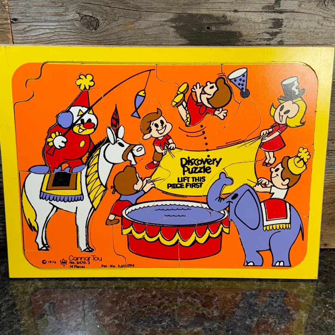 1976 Connor Toy 8470-2 14 Piece Discovery Puzzle - Etsy