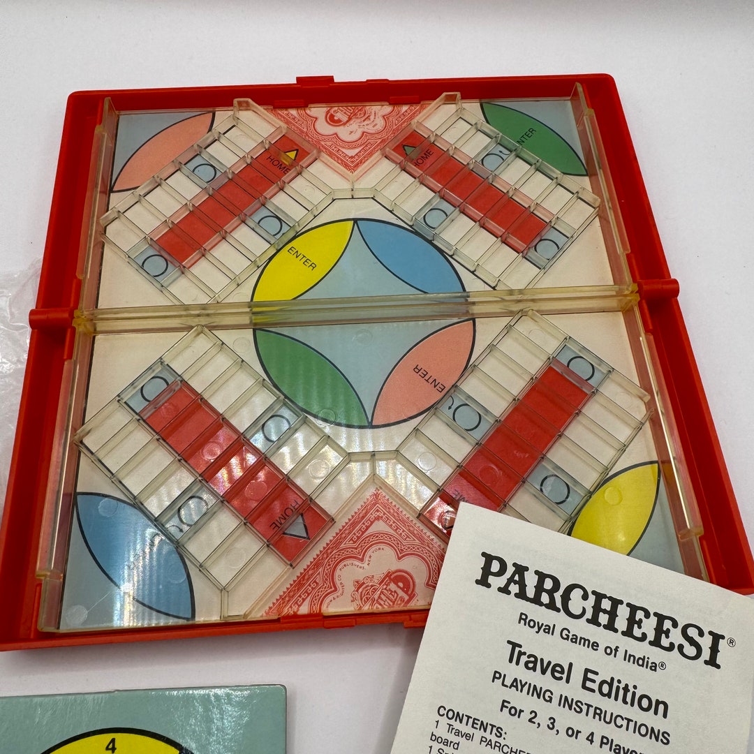 Parcheesi Game Travel Size by Toleco Games Complete Set - Etsy