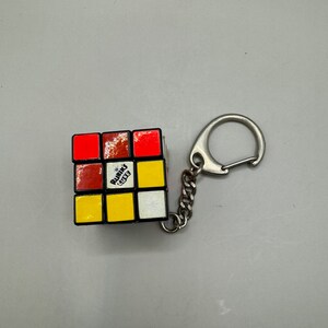 Rubik's Cube Mini Keychain- Vintage - Etsy