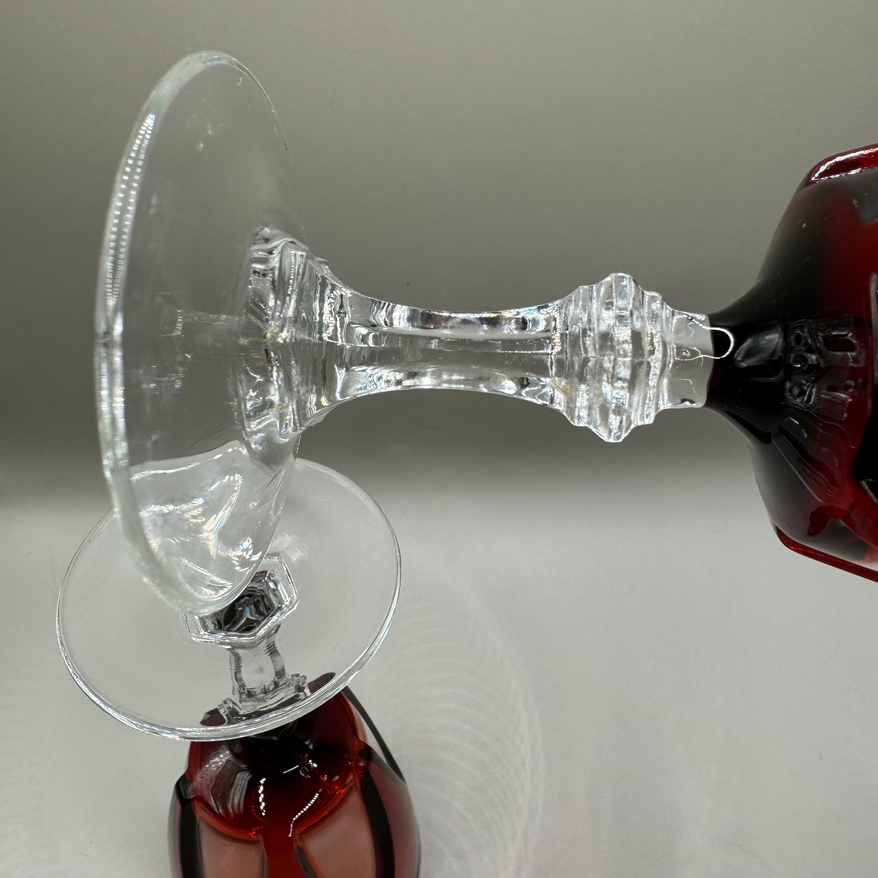 Cristal D'arques Port Wine Red Luminarc Wine Glasses Set of 2 With ...