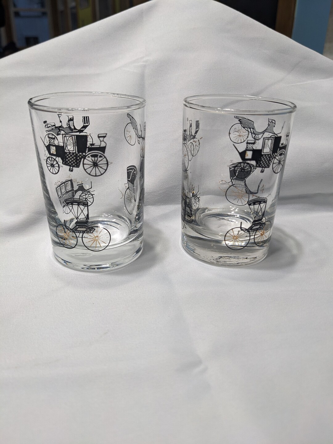 Libbey horseless Carriage carriage and Coach Cocktail Glass Set of 2 ...