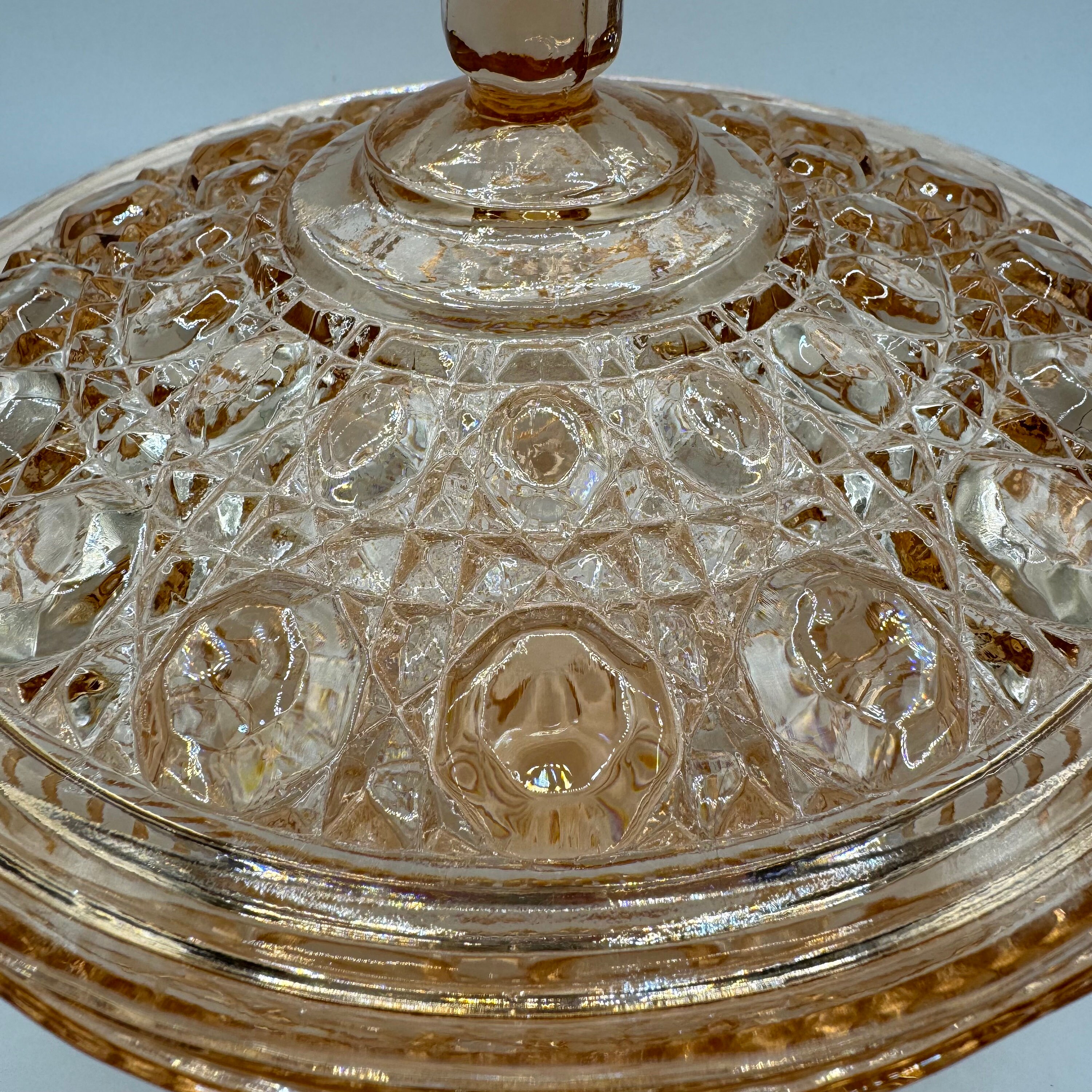 Federal Indiana Depression Glass Windsor Candy Box and Cover - Etsy