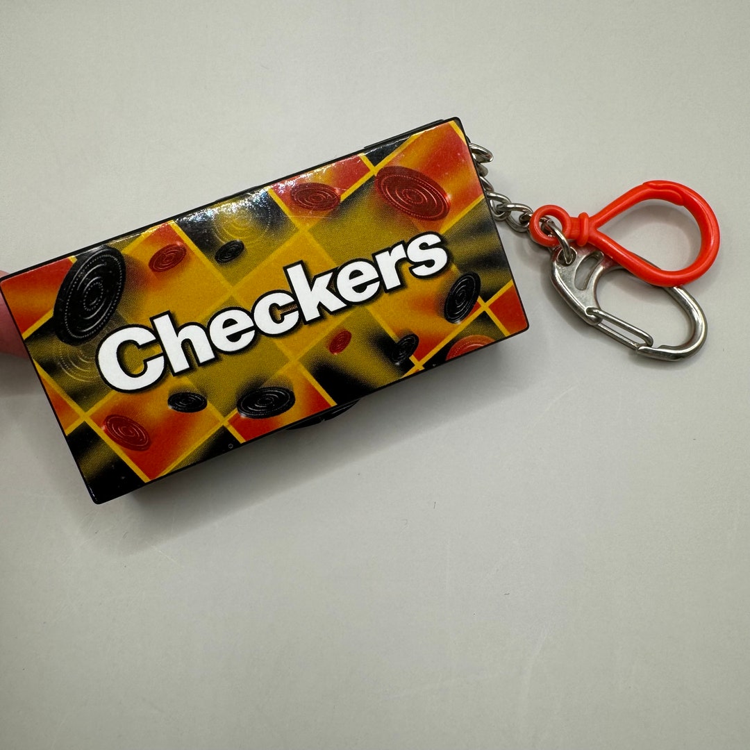 Miniature Checkers Gameboard Keychain -2000 - Etsy