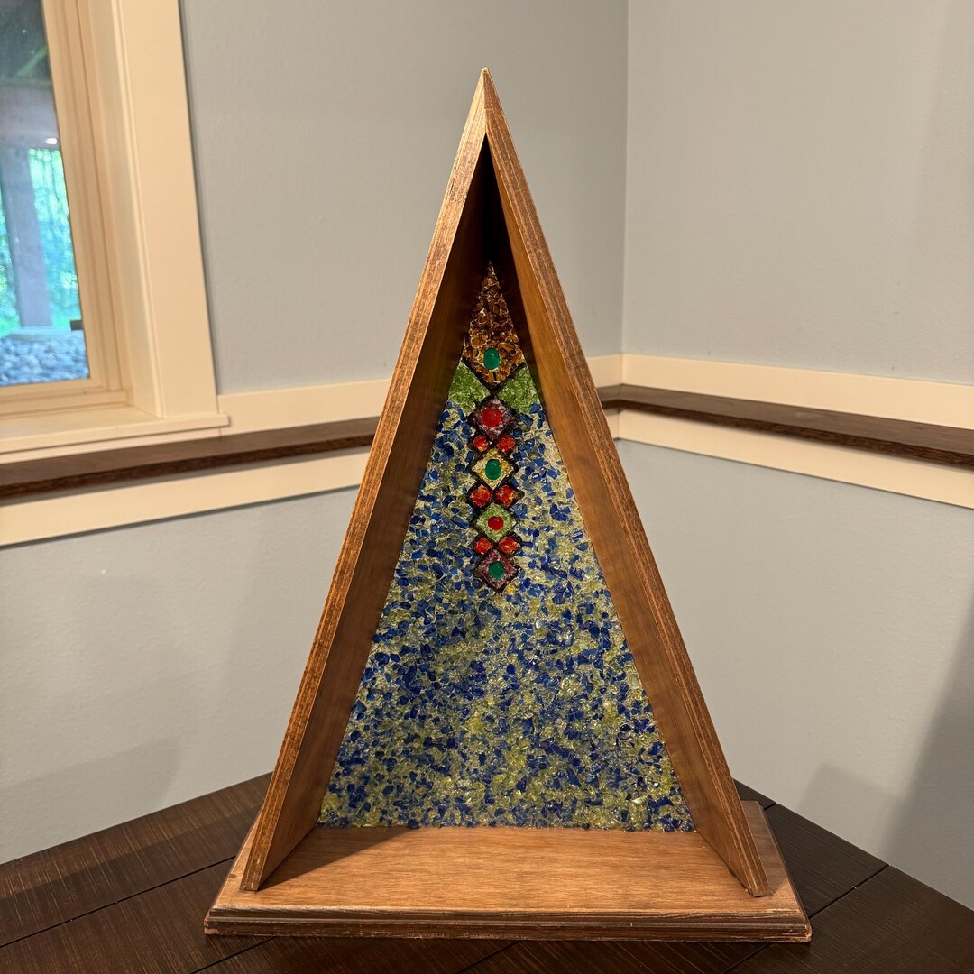 MCM Lucite Christmas Table Tree Lamp - Etsy