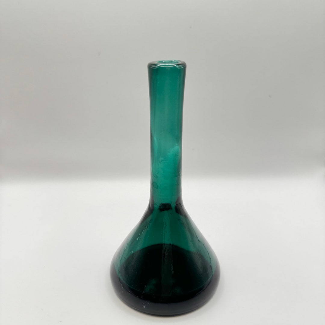 Blenko Juniper 1957 Mini Vase #57C -RARE Color and Vase - Etsy