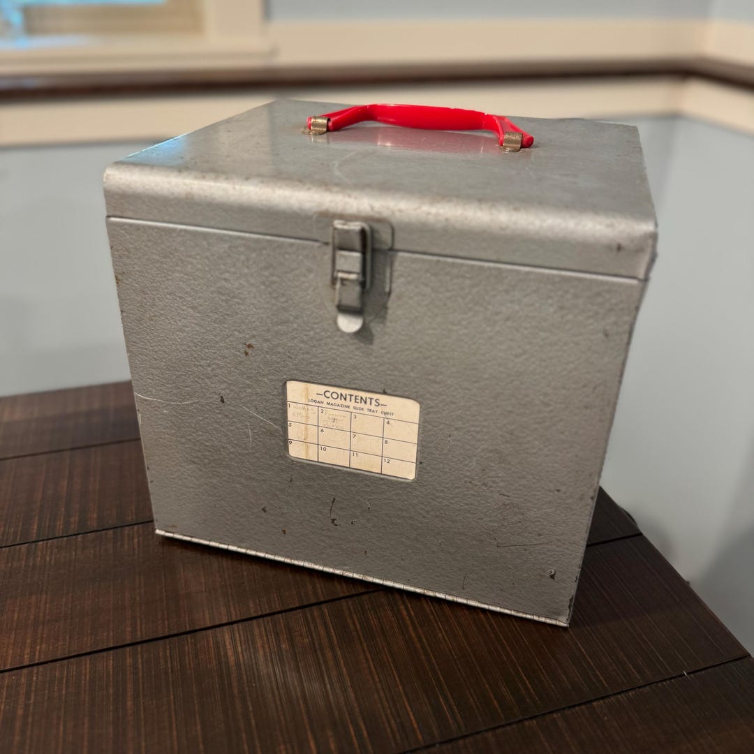 Industrial Storage Box With Plastic Containers-photo Slide Storage - Etsy