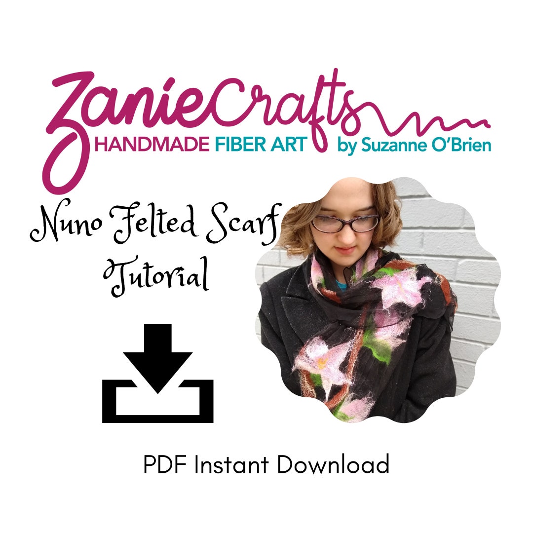Nuno Felted Scarf PDF Tutorial, Instant Download, Wet Felting Lesson ...