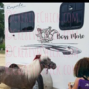 Boss Mare VINYL DECAL STICKER Barrel Racing Barrel Racer for Horse ...