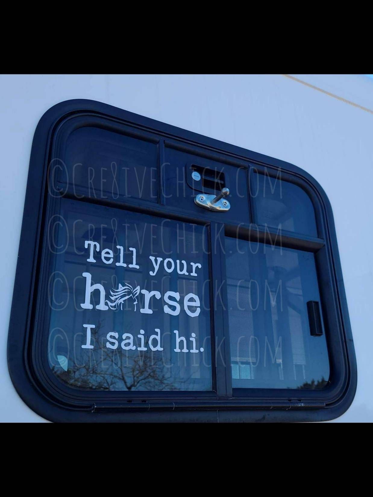 Tell Your HORSE I Said Hi! ~ VINYL DECAL Sticker Funny Bumper Horse ...