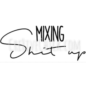 Kitchen Aid Kitchenaid Mixer Mixing Shit up ~ VINYL DECAL STICKER ...