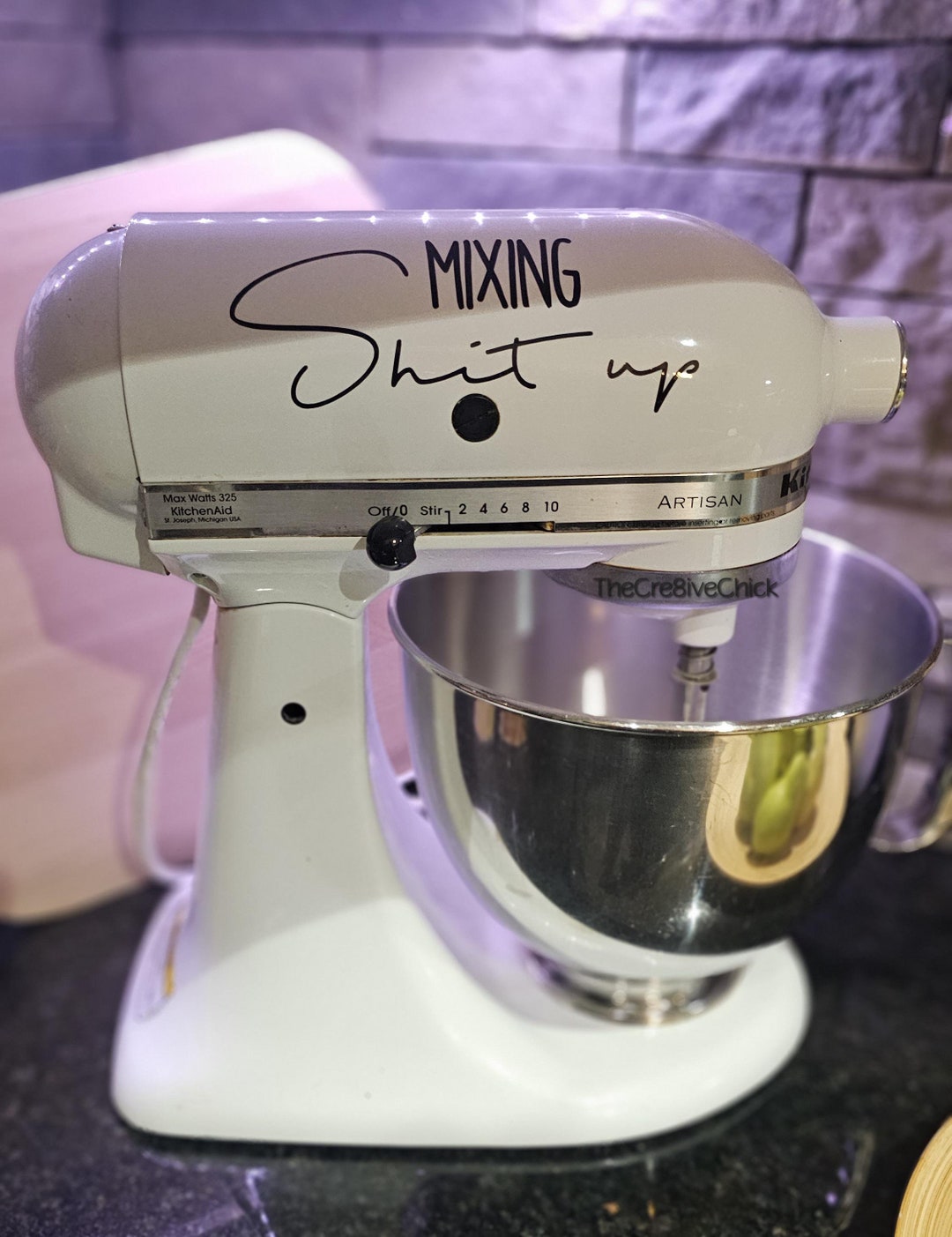 Kitchen Aid Kitchenaid Mixer Mixing Shit up ~ VINYL DECAL STICKER ...