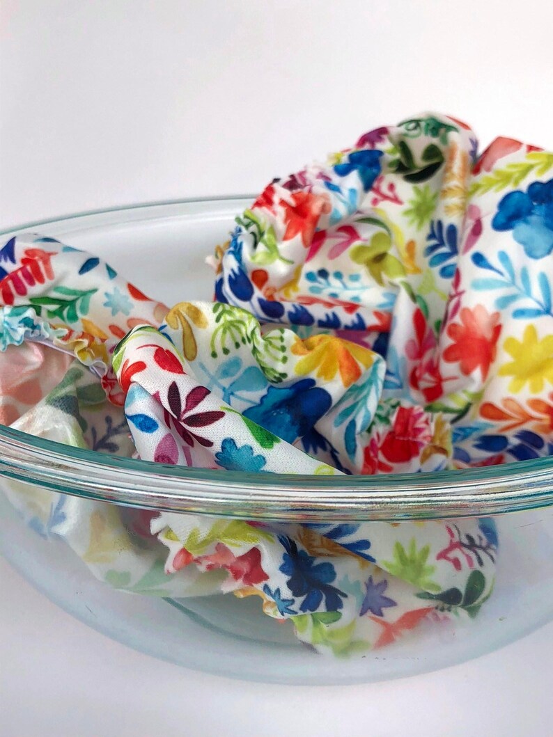 Reusable Bowl Covers Basic Set Garden Flowers - Etsy