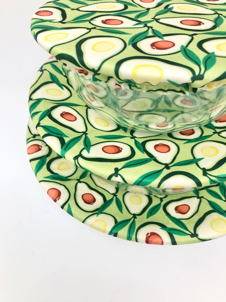 Reusable Bowl Covers Basic Set Avocados | Etsy