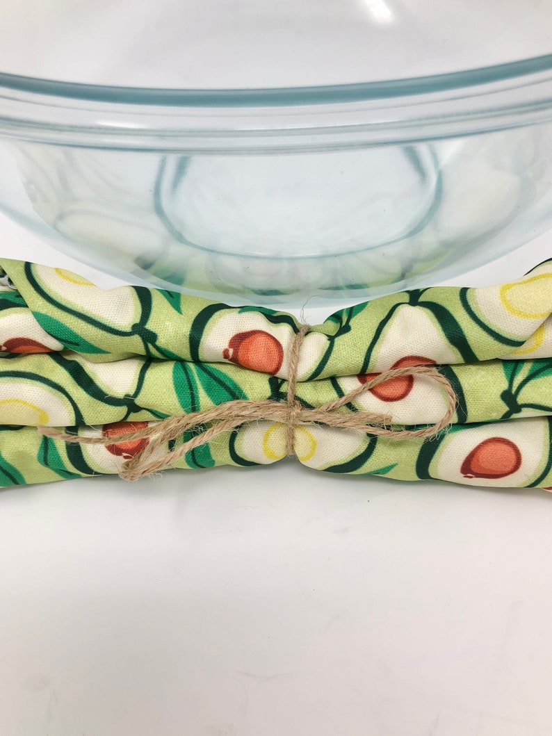 Reusable Bowl Covers Basic Set Avocados | Etsy
