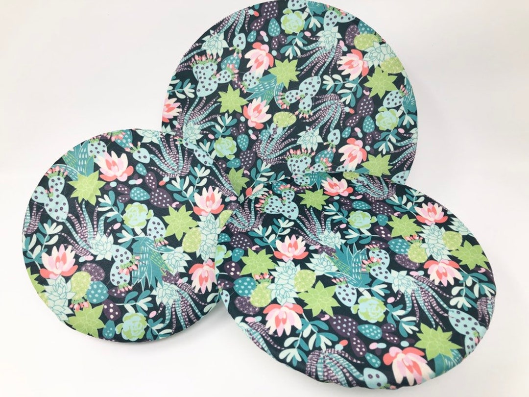 Reusable Bowl Covers Basic Set, Bloomin' Cactus & Succulents - Etsy