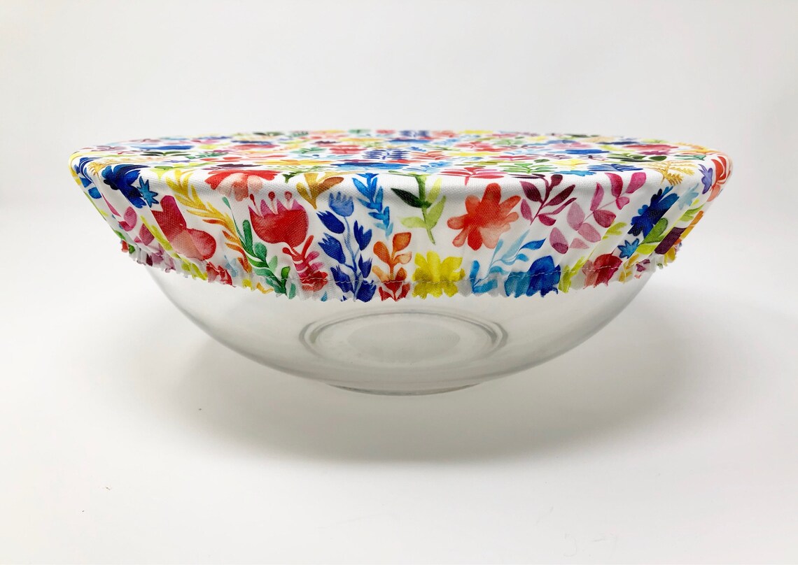 Reusable Extra Large Bowl Cover Garden Flowers | Etsy