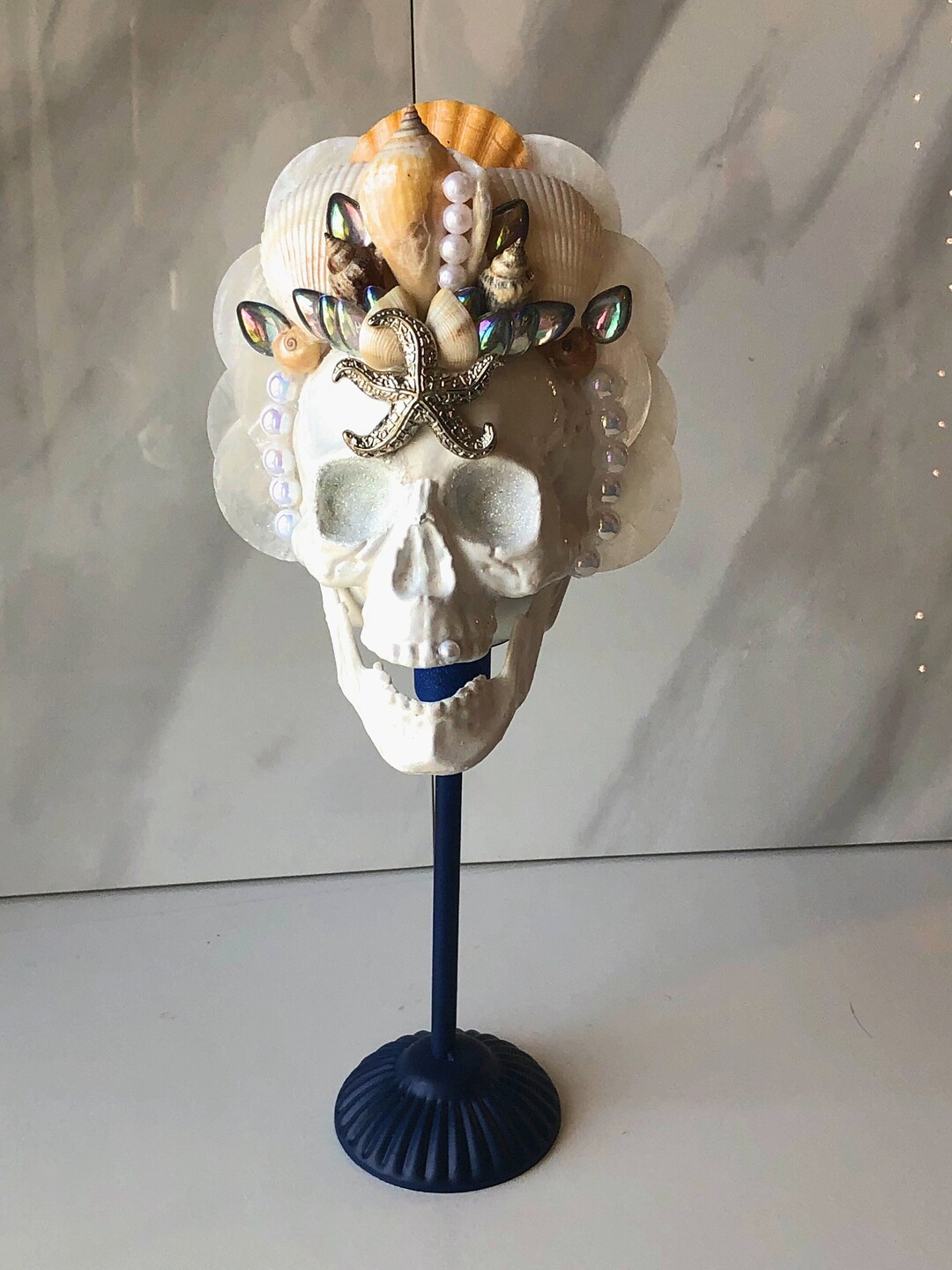 Sea Skull |ocean Skull |sea Goddess Skull - Etsy