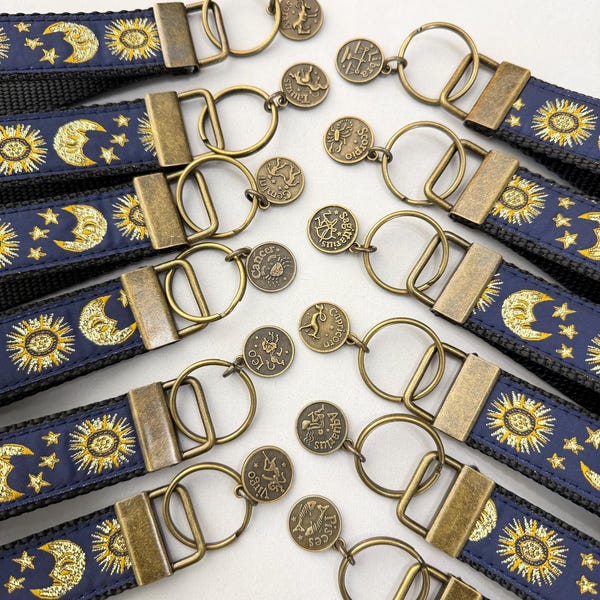 Zodiac Cancer Key Chain - Etsy