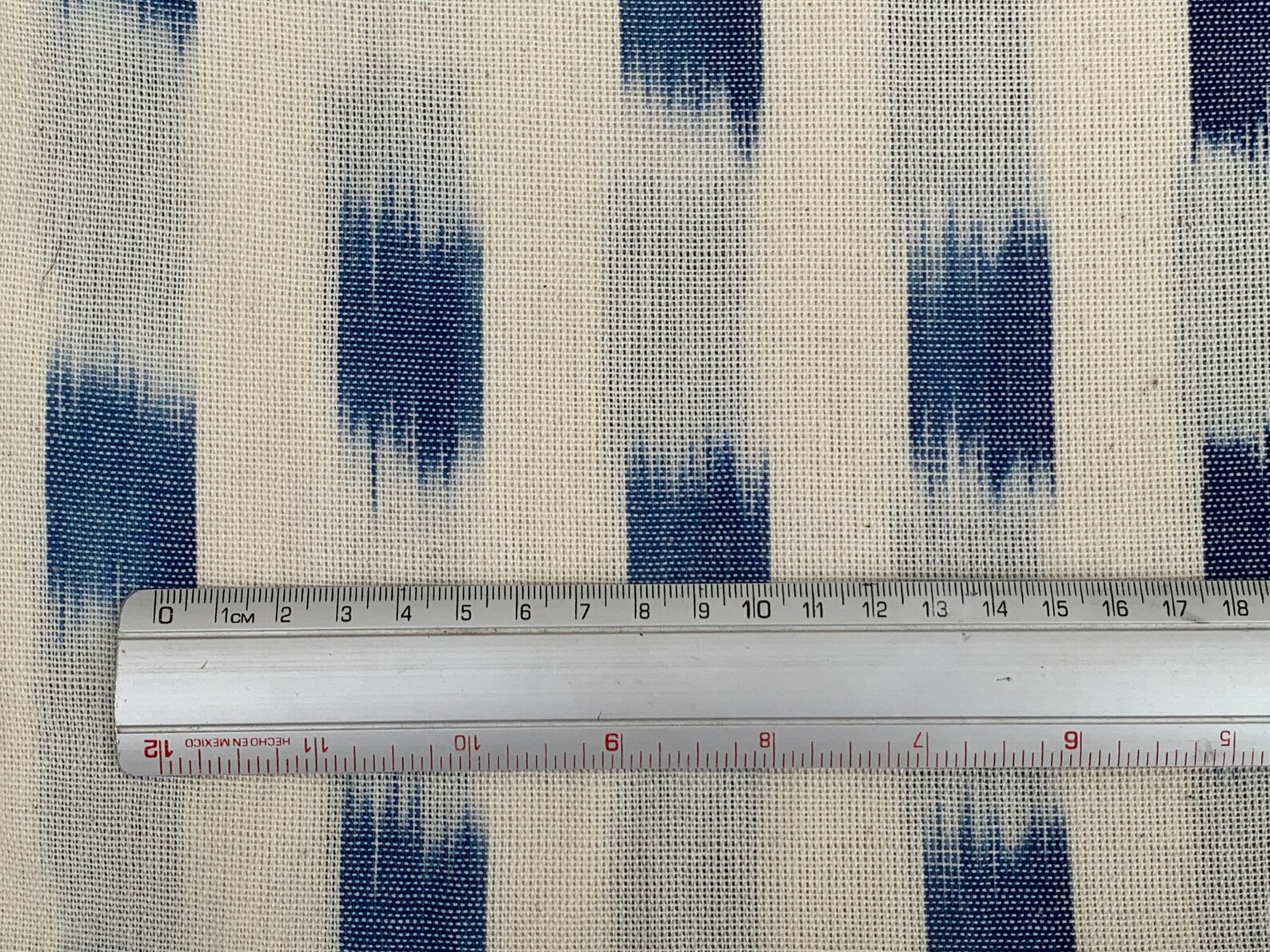 NEW White and Blue Ikat Fabric 201 Ethnic Fabric From - Etsy