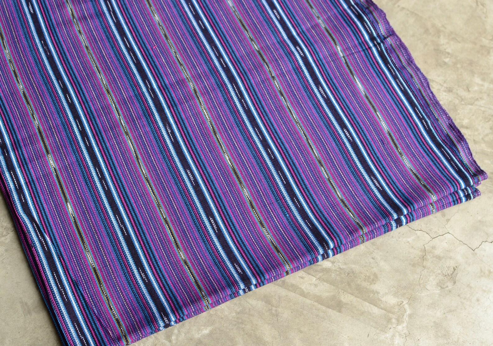 Purple Ethnic 36 Guatemalan Fabric Purple Handmane Ikat | Etsy