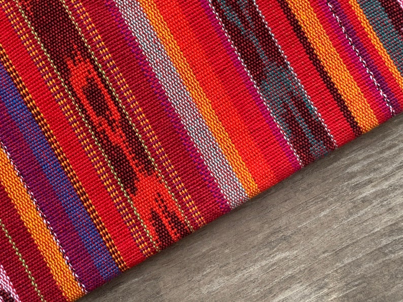 Nuevo PRIME JP22 Red Ikat Tela Maya 100% Algodón Tejido | Etsy