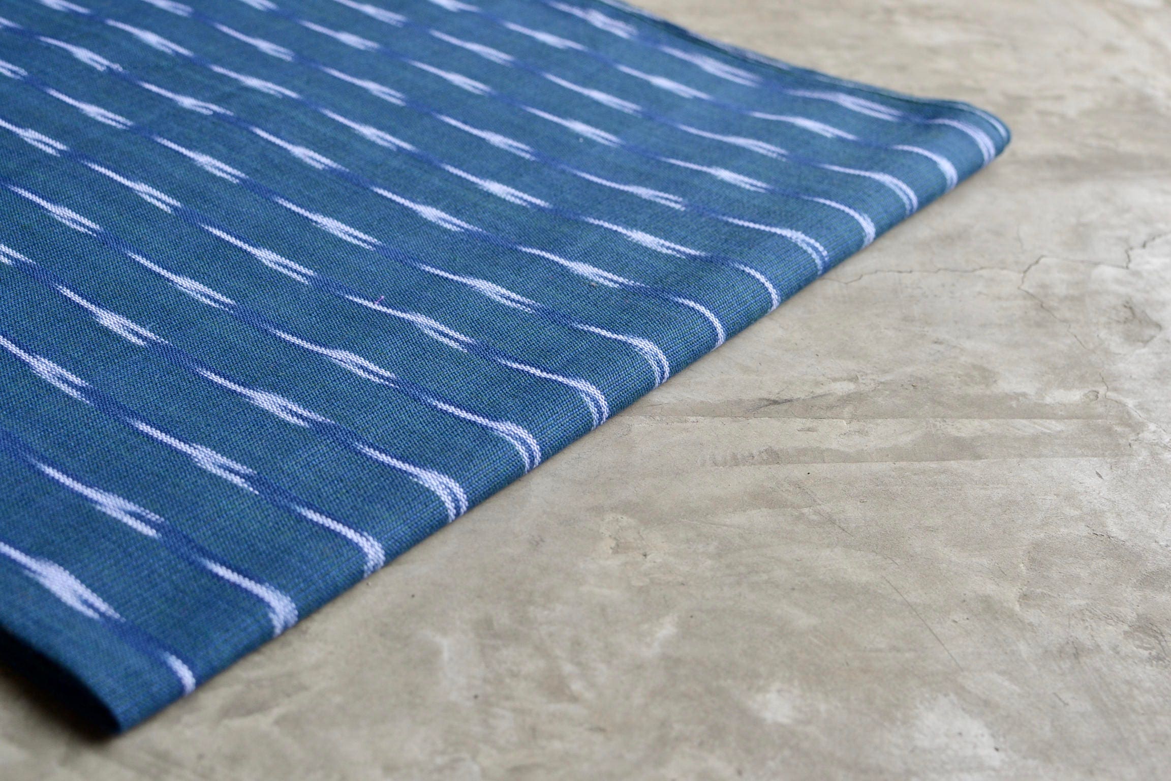 Blue Handmade Fabric 35 from Guatemala 100% Cotton Sold | Etsy