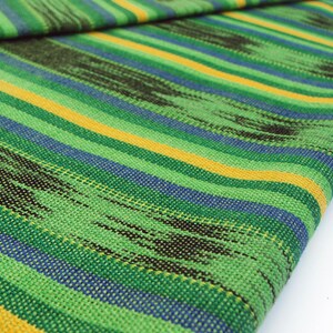 Green Tribal (#29) Guatemalan Fabric - 100% Handwoven Cotton - Sold by ...