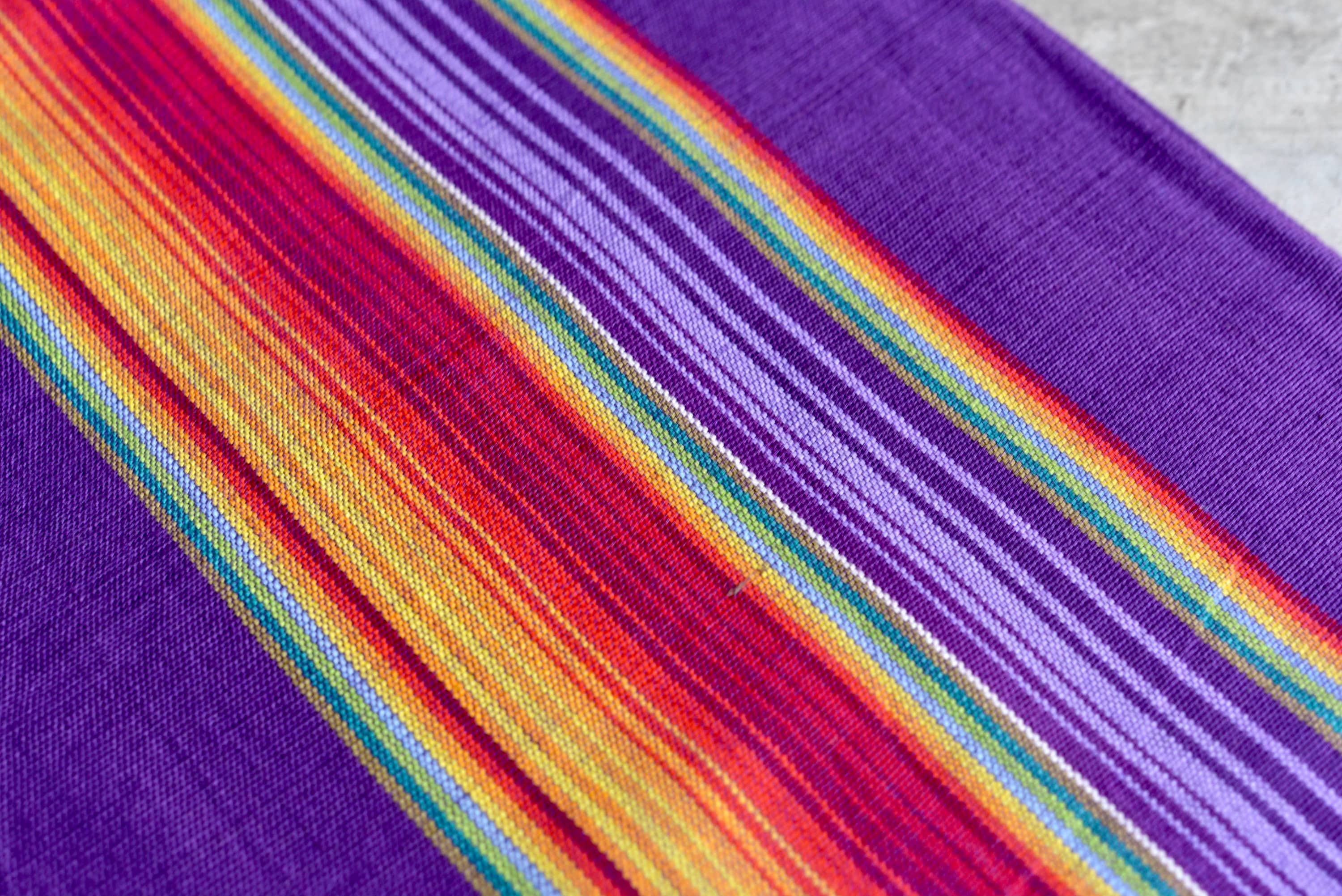 Mexican Fabric 125 Handwoven 100% Cotton Rainbow Fabric | Etsy