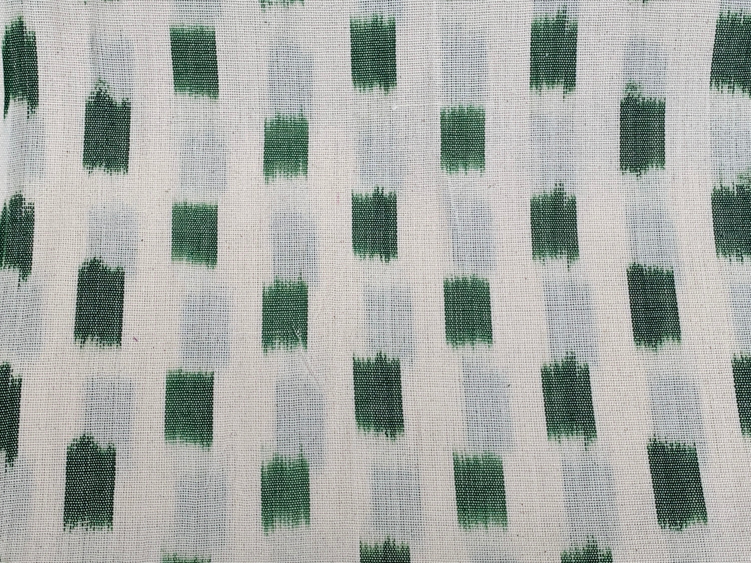 NEW White and Green Ikat Fabric 200 Ethnic Fabric from | Etsy